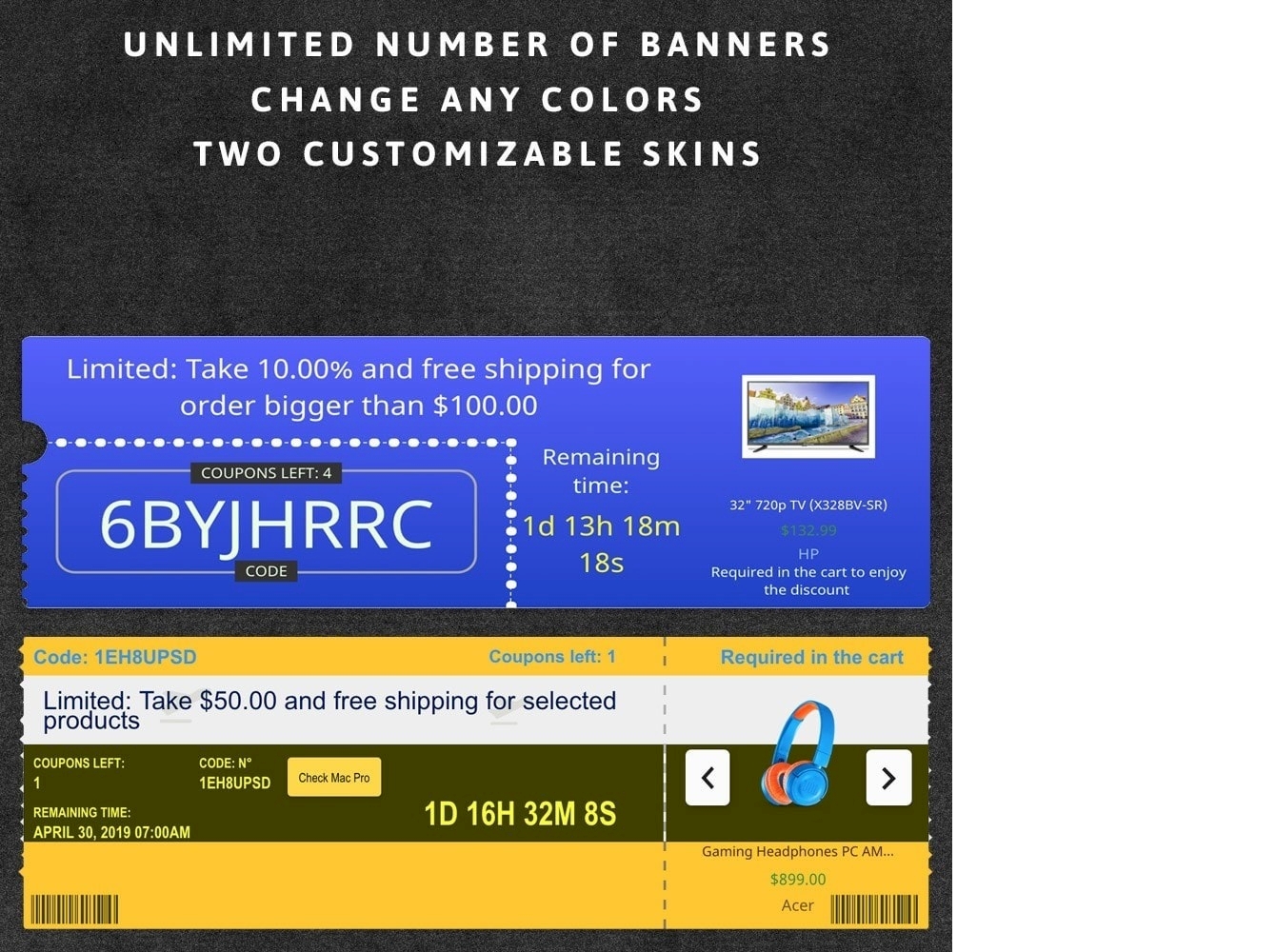 PrestaShop Coupons Banner with countdown (Groupon) - Flagon - Digital ...