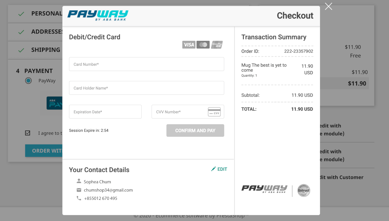PayWay Plugin prestashop - Flagon - Digital Marketplace